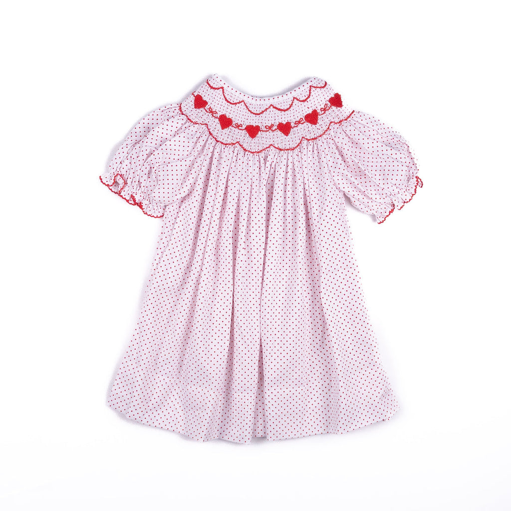 Shop Teeta Red Bitty Dot Dress – The Smocked Swan