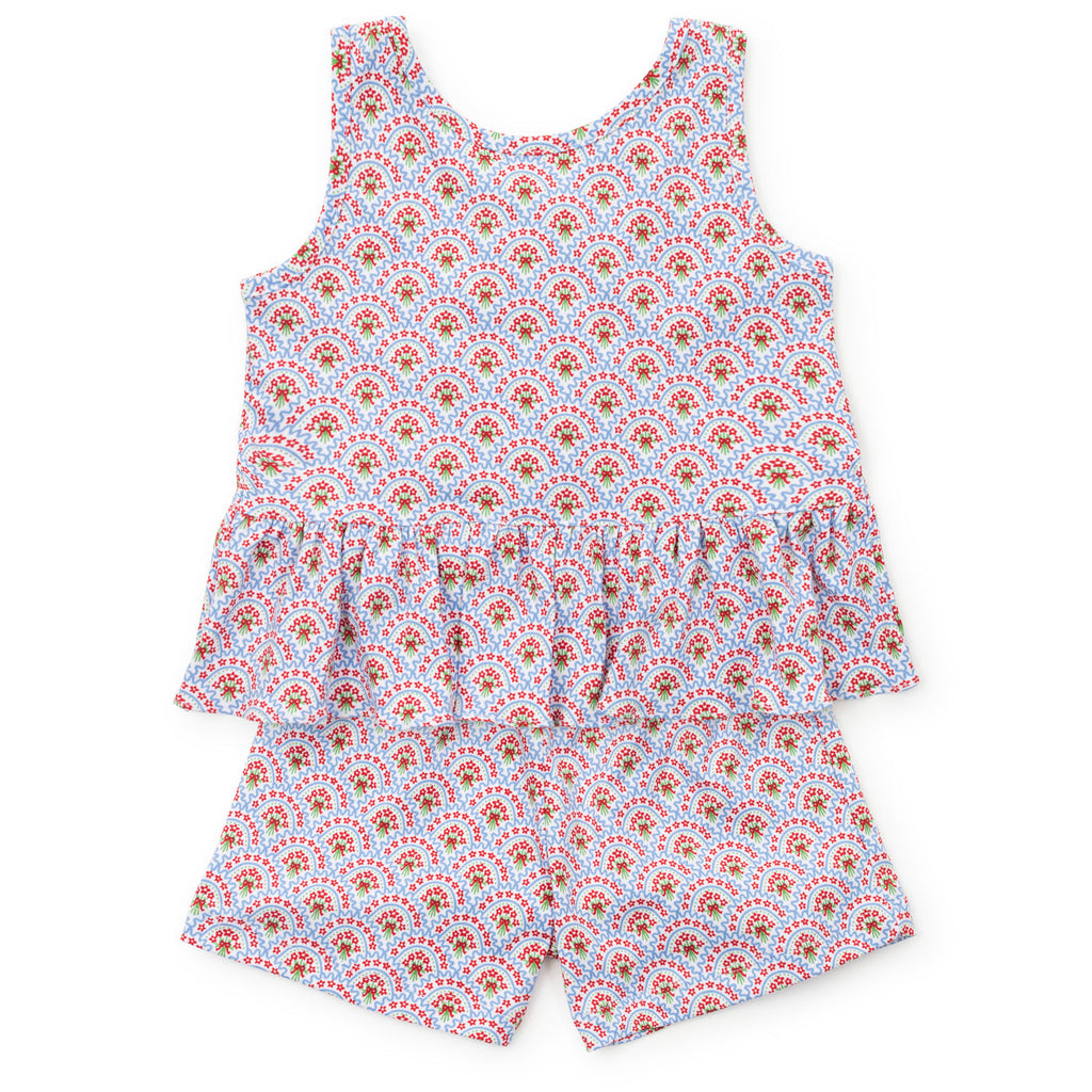 Lila and Hayes- Poppy Girl's Set- Bunting Floral – The Smocked Swan
