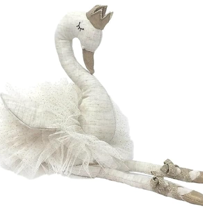 Layla The Ballerina Plush White Swan – The Smocked Swan